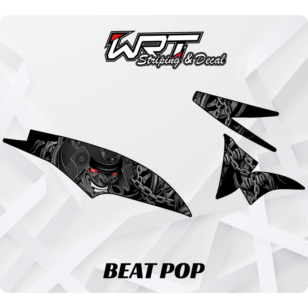 Jual Striping Stiker Lis Decal Beat Pop Samurai v2 | Shopee Indonesia