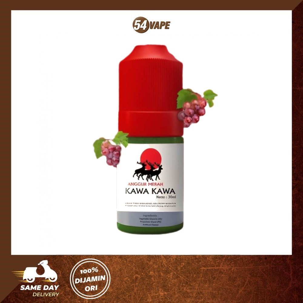 Jual Liquid Kawa Kawa Anggur Merah Pods Friendly 30ml 15mg | Shopee ...