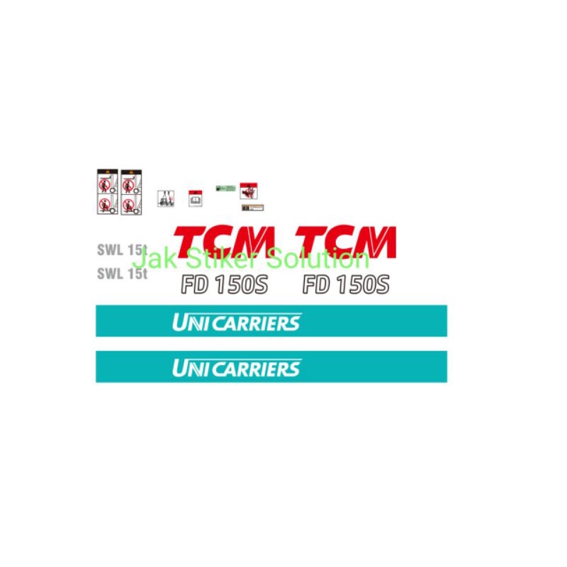 Jual Stiker Forklift TCM 150S Sticker Alat Berat | Shopee Indonesia