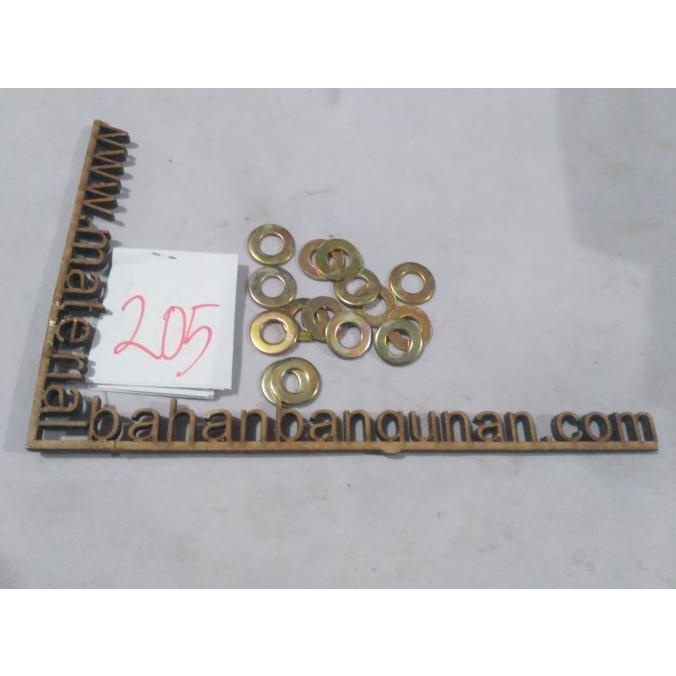 Jual ring plat kuning m 4 galvanis washer plate pengencang mur baut ...