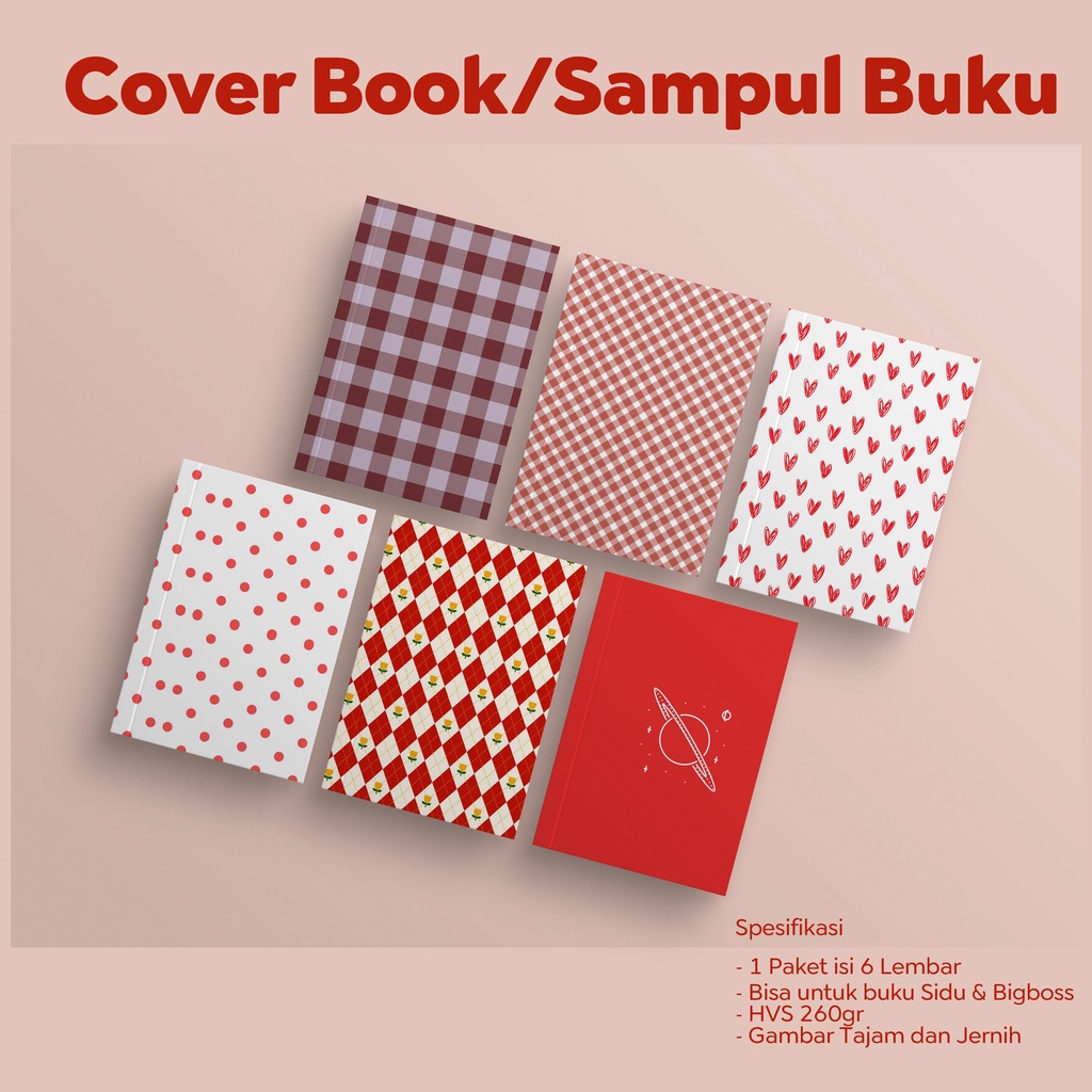Jual 8 Lembar Sampul Buku Aesthetic A5 & B5 Korean Book Cover Dvns ...