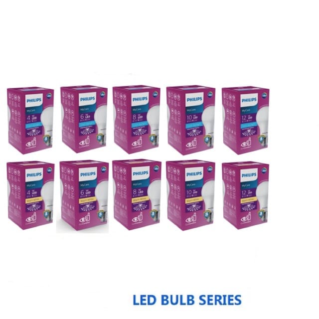 Jual Lampu Philips LED MyCare 4W 6W 8W 10W 12W Putih Kuning 4 6 8 10 12 ...