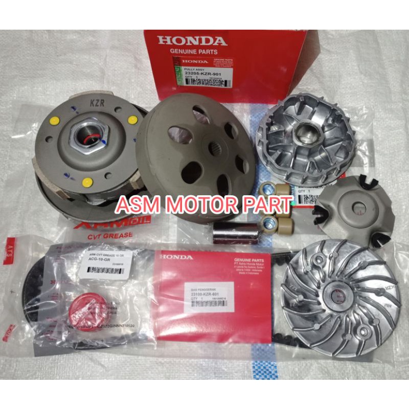 Jual PAKET CVT FULL SET CVT VARIO 125 FI KODE PART KZR KWN | Shopee ...