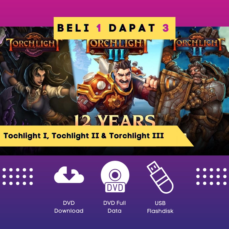 Jual Torchlight I, II, III | Torchlight 1, 2, 3 | Game PC Original ...