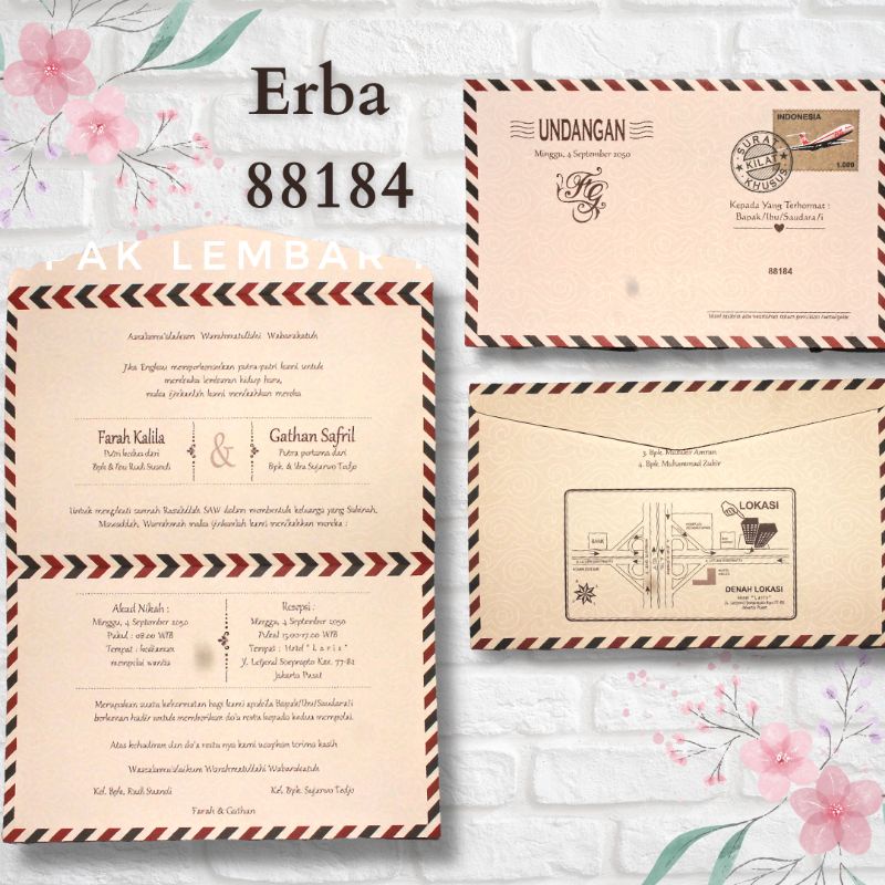 Jual Blangko Undangan Erba 88184 (Cek Deskripsi) | Shopee Indonesia