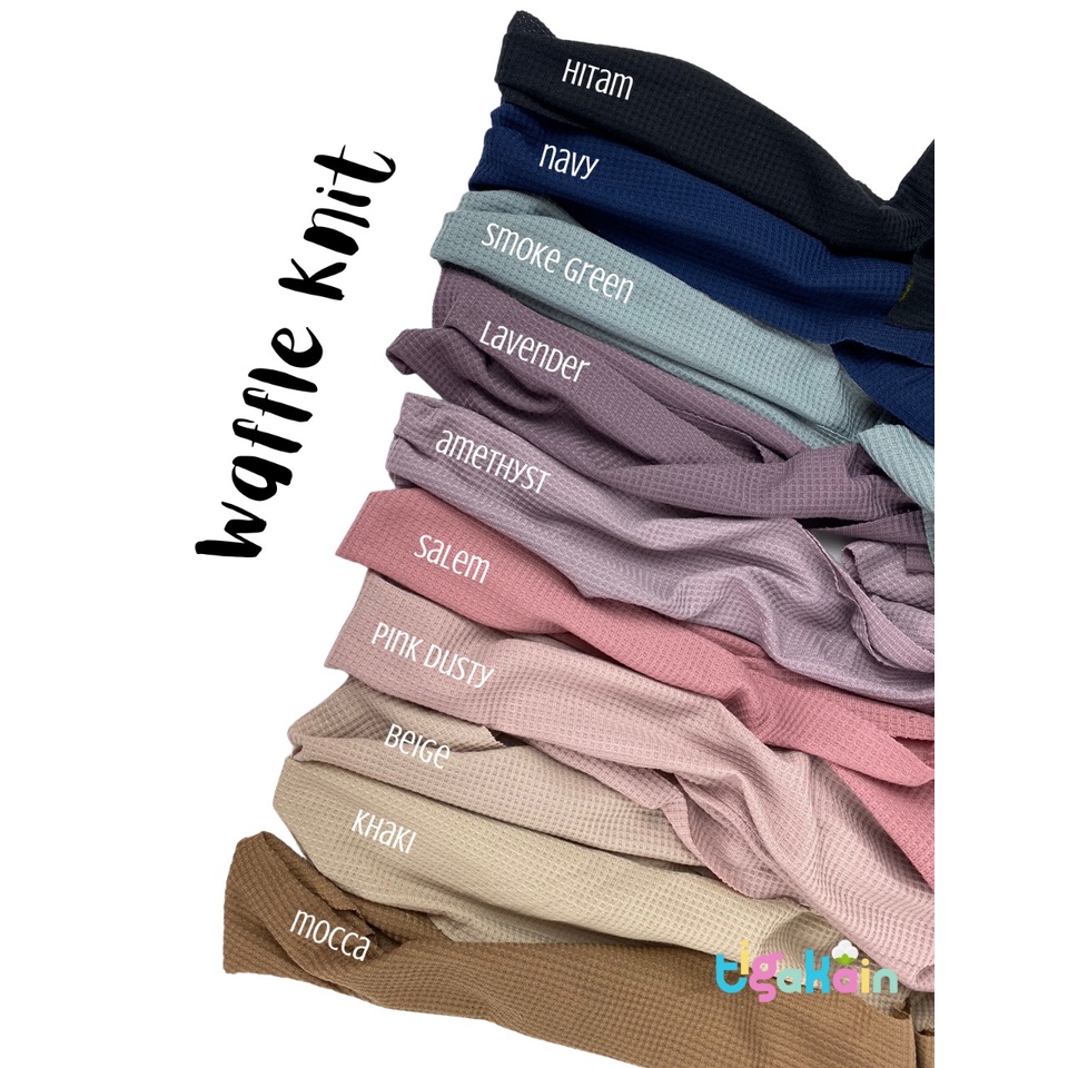Jual 1 Kilogram Kain Waffle Knit Bahan Waffle Uniqlo | Shopee Indonesia