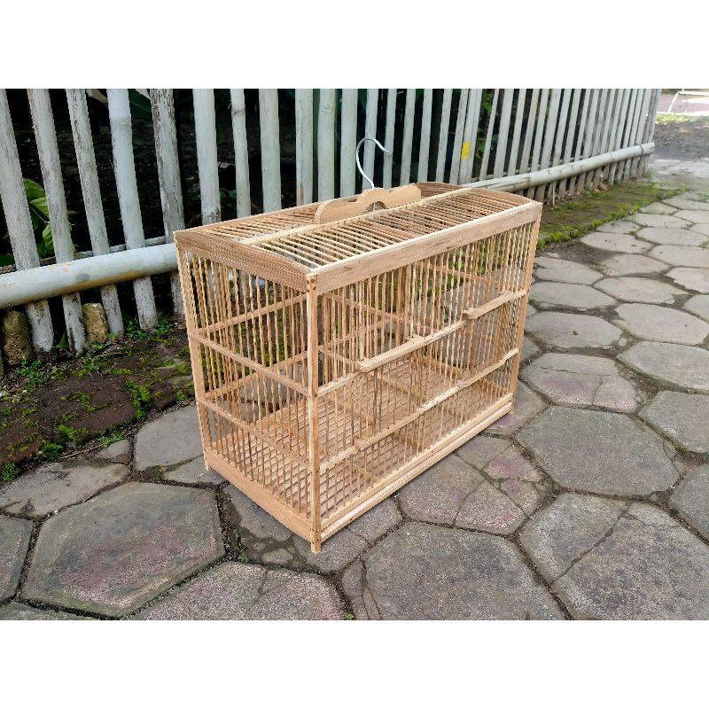 Jual Sangkar Bambu Model Kotak Double | Shopee Indonesia