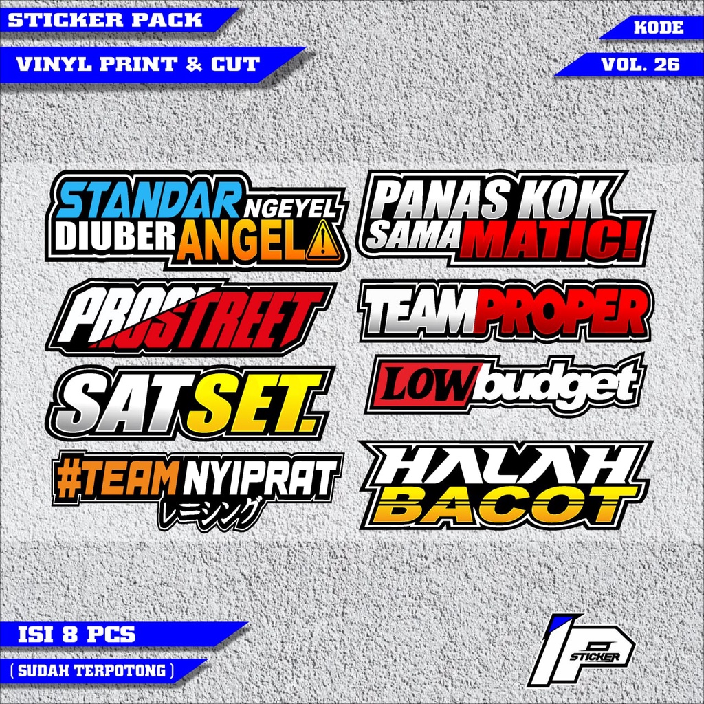 Jual STICKER RACING / STIKER PACK DISTRO / STIKER MOTOR / STICKER BALAP ...