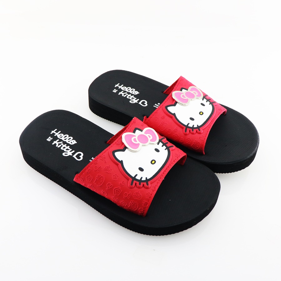Jual NEW!! ANDO x Hello Kitty Collab HK 301 Hitam - Sandal Slide Anak ...