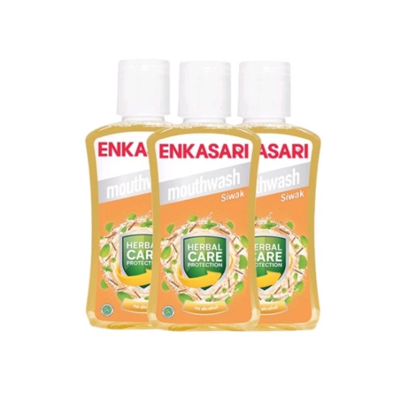 Jual Enkasari Mouthwash Siwak 250ml/obat cairan kumur ed 2024 | Shopee ...