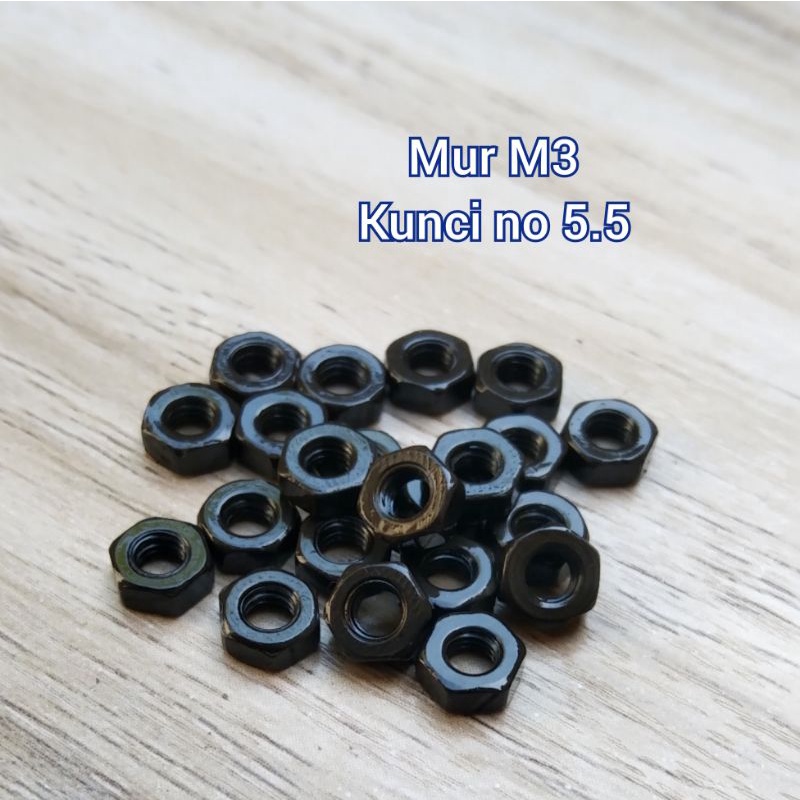 Jual Mur M3 Baja Hex Nut | Shopee Indonesia
