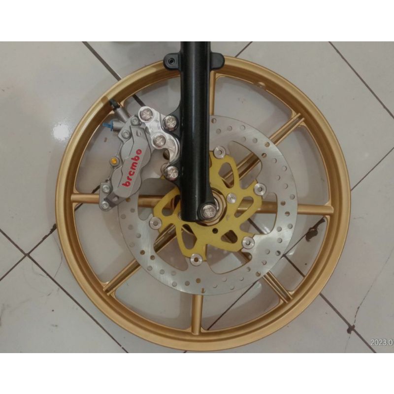 Jual paket pengereman depan MXking kaliper brembo axial MXking disc piringan cakram PSM lebar ...