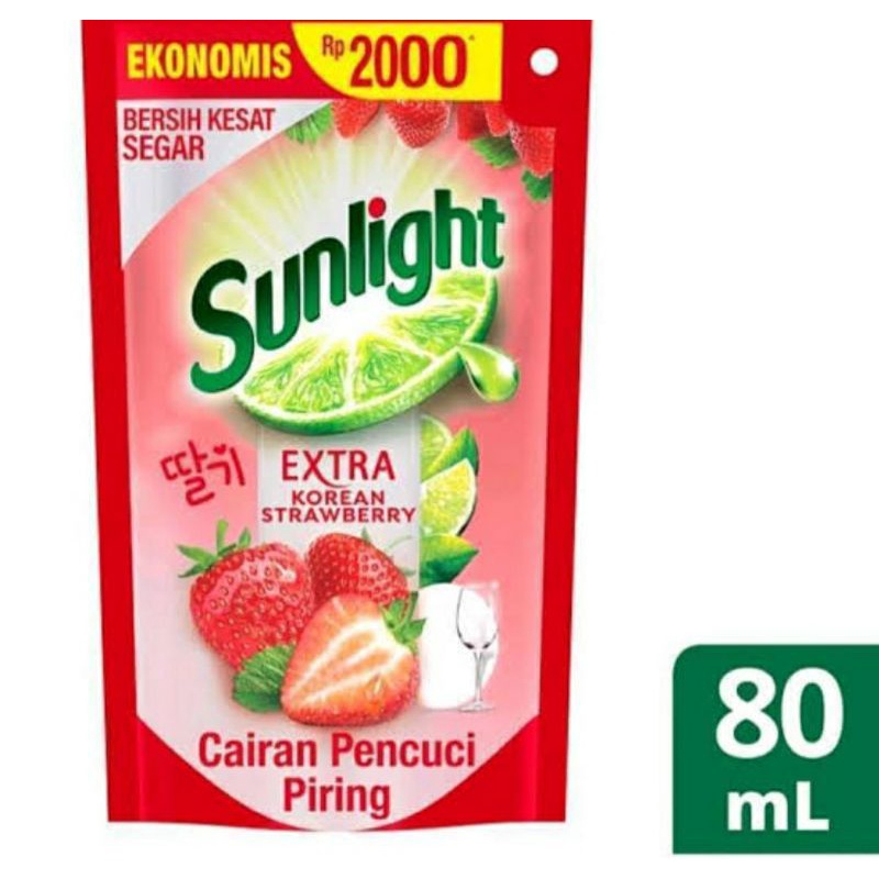 Jual SUNLIGHT KOREAN STRAWBERRY (MERAH) | Shopee Indonesia