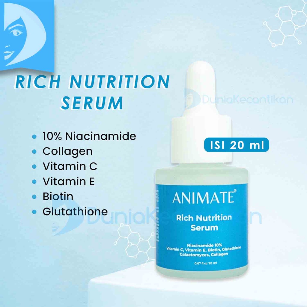 Jual Animate Whitening Face Serum Dark Spot Rich Nutrition 24K Gold ...