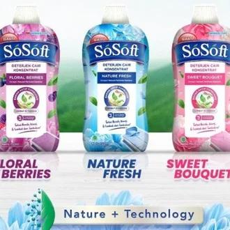 Jual 2 pcs SO SOFT LIQUID BOTOL DETERGENT NATURAL FRESH BOTOL 700ML ...