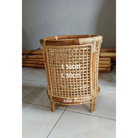 Jual Standing Pot Keranjang Pot Rattan Rotan | Shopee Indonesia