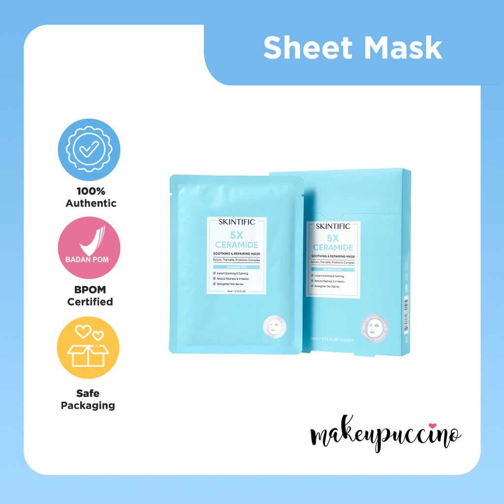 Jual Skintific Masker Wajah 5X Ceramide Soothing and Repairing Mask ...