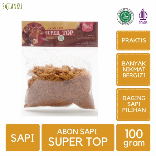 Jual Abon Sapi SUPER TOP Kemasan 100 gr | Shopee Indonesia