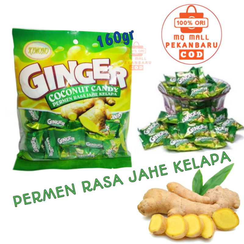 Jual GINGER PERMEN RASA JAHE KELAPA - HALAL 160gr | Shopee Indonesia