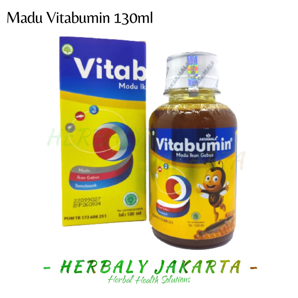 Jual Madu Vitabumin 130ml 1 Pcs Madu Penambah Nafsu Makan Anak Ekstrak Albumin Ikan Gabus Plus ...
