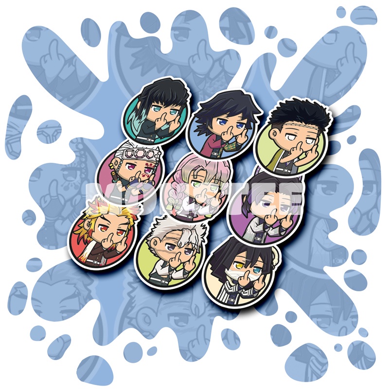 Jual Stiker Anime Chibi Kimetsu no Yaiba Part Hashira Sticker Vinyl ...