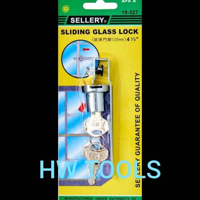 Jual KUNCI ETALASE KACA / SLIDING GLASS LOCK SELLERY 19-527 | Shopee ...