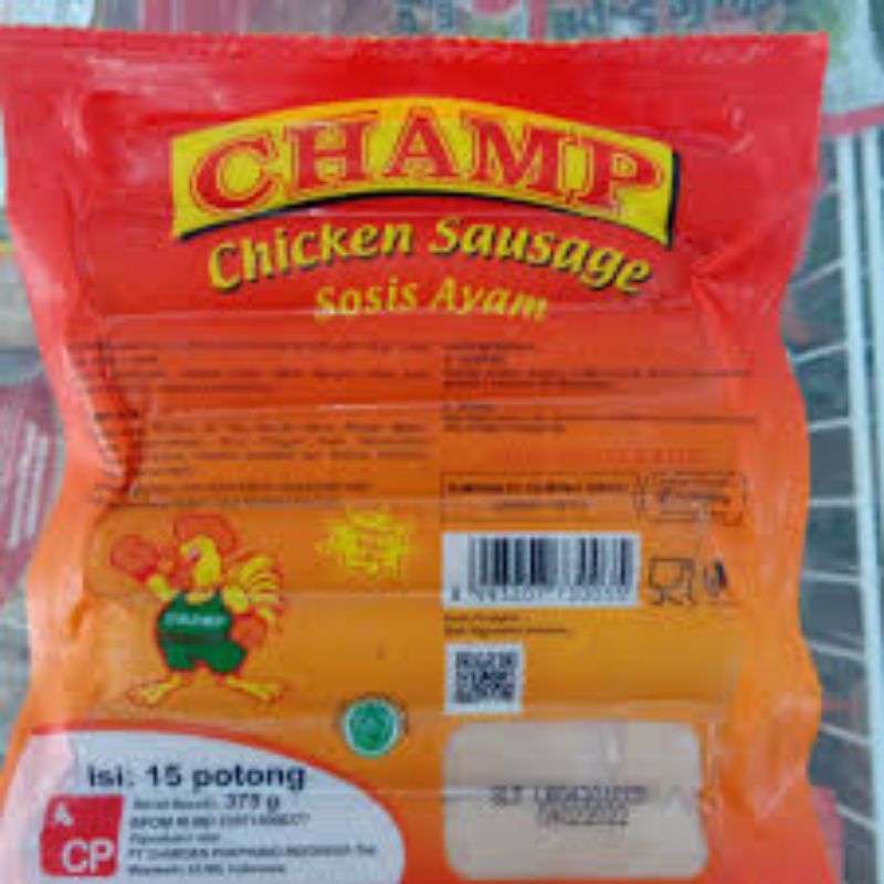 Jual Champ Sosis Ayam 375 gr isi 15 (Frozen food) | Shopee Indonesia