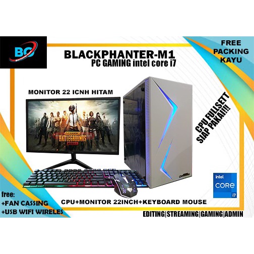 Jual Full set Pc gaming Editing Core i7 Ram 16gb Ssd 120 gb vga 2gb ...