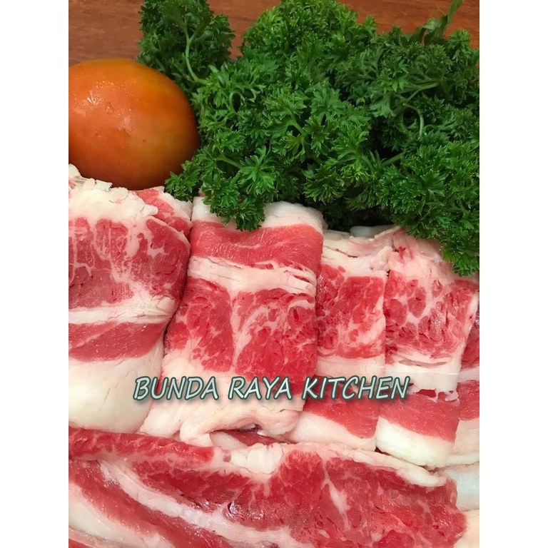 Jual Daging Sapi Short Plate(US) 1kg Sliced Beef / Yoshinoya Beef pack ...