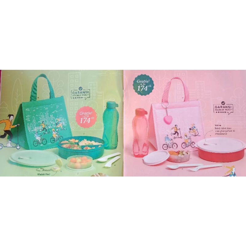 Jual Fit To Go Tupperware Bekal Makan set | Shopee Indonesia