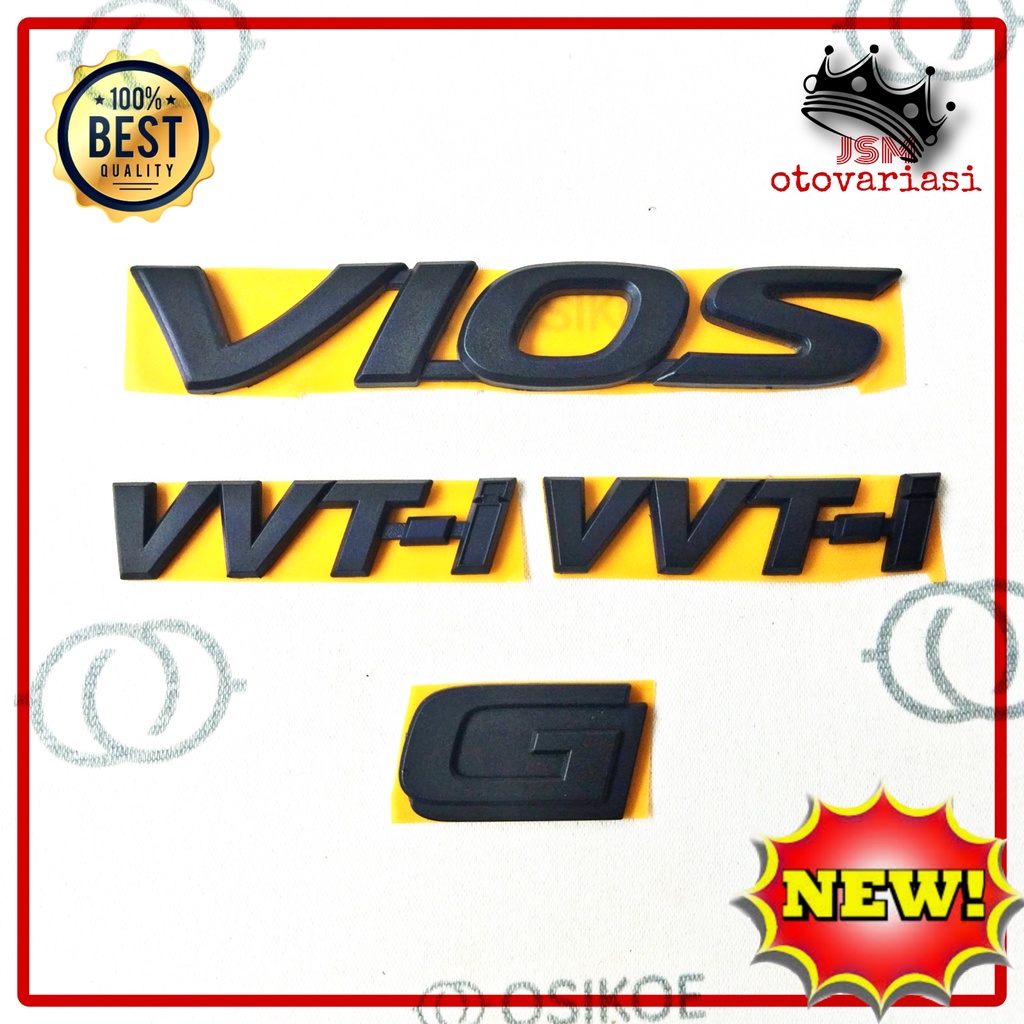Jual Emblem VIOS Hitam DOP/ Emblem Vios Complite Komplit/ Emblem Toyota ...