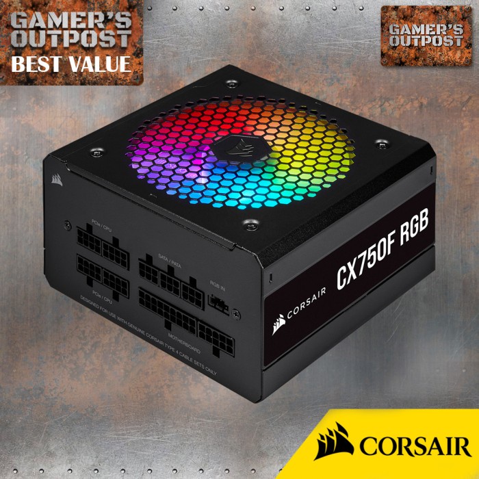 Jual Corsair Psu Cx750F 750 Watt 80 Plus Bronze Certified Fully ...