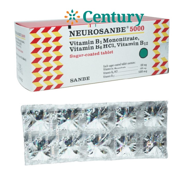 Jual NEUROSANBE 5000 1 STRI ISI 10 TABLET / VITAMIN B / VITAMIN SARAF | Shopee Indonesia