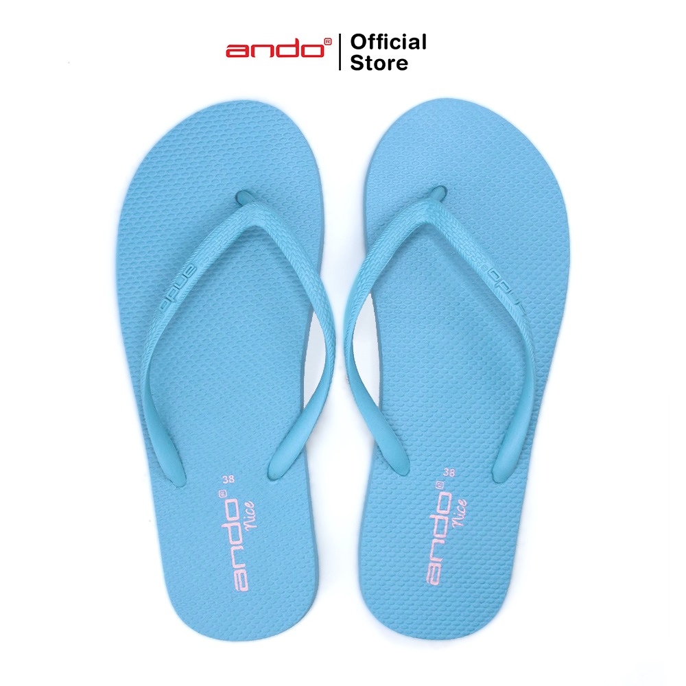 Jual Ando Official Sandal Jepit Nice Wanita Dewasa - Biru Muda | Shopee ...