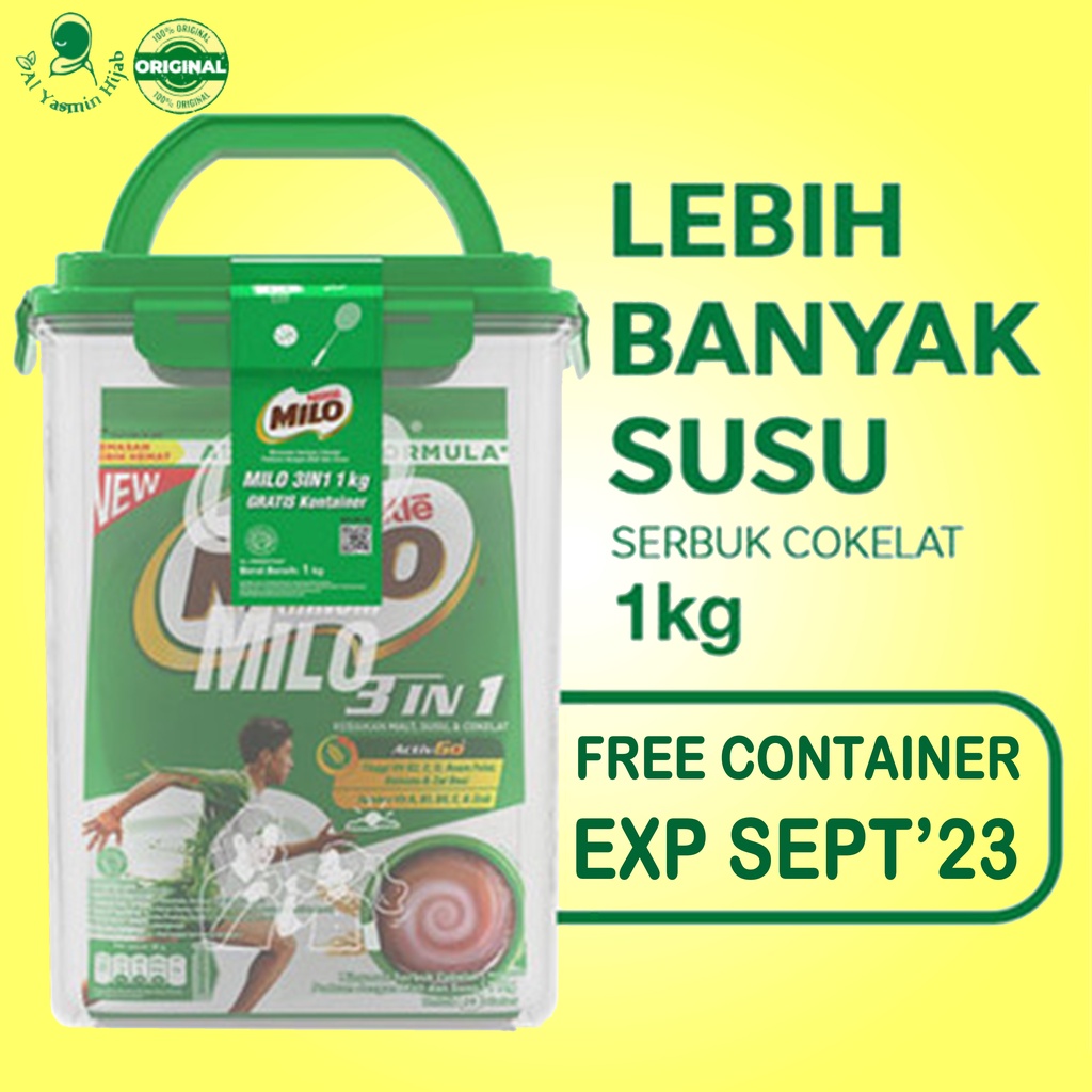 Jual MILO ACTIV-GO 3in1 1kg Susu Coklat Pouch 1 kg | Shopee Indonesia