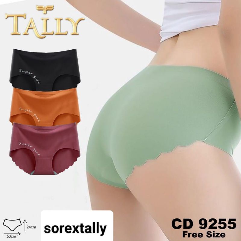 Jual TALLY Celana dalam Wanita bahan Seamless 9255 free fit to L-XL Tanpa Jahitan | Shopee Indonesia