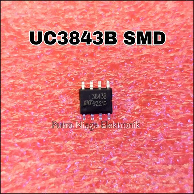 Jual ic UC3843B SMD SOP8 UC3843 High Current Mode PWM Controller 3843 putr4n14 Ayo Beli | Shopee ...