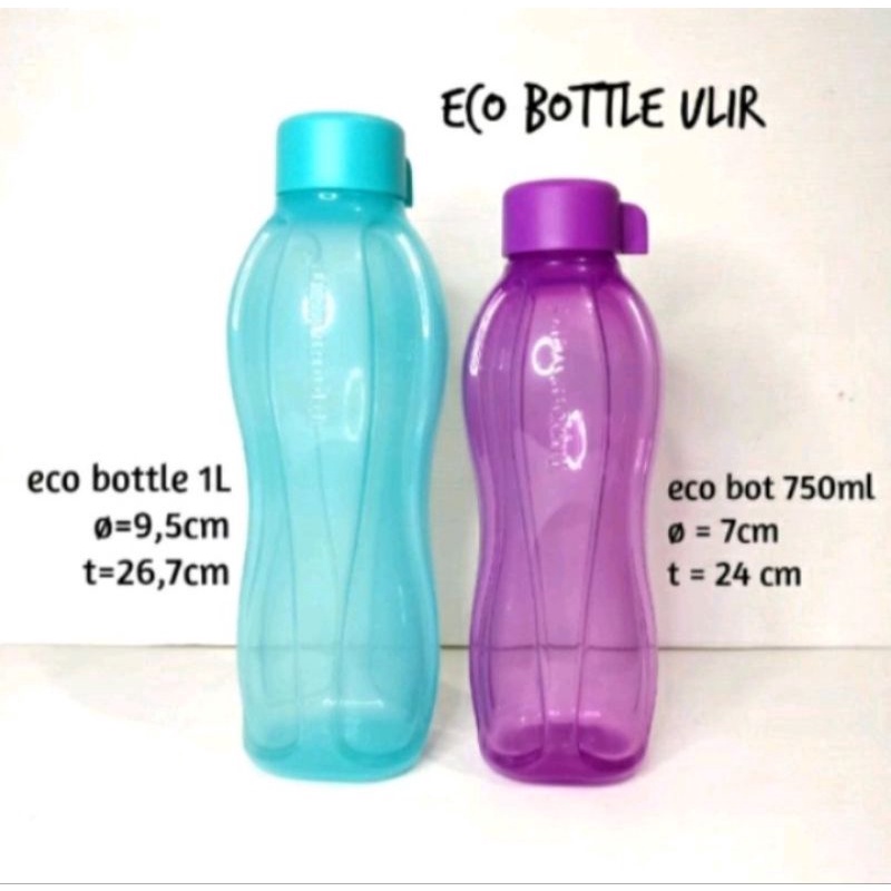 Jual TUPPERWARE ECO BOTOL 1 L- BOTOL MINUM ( 1pcs ) | Shopee Indonesia