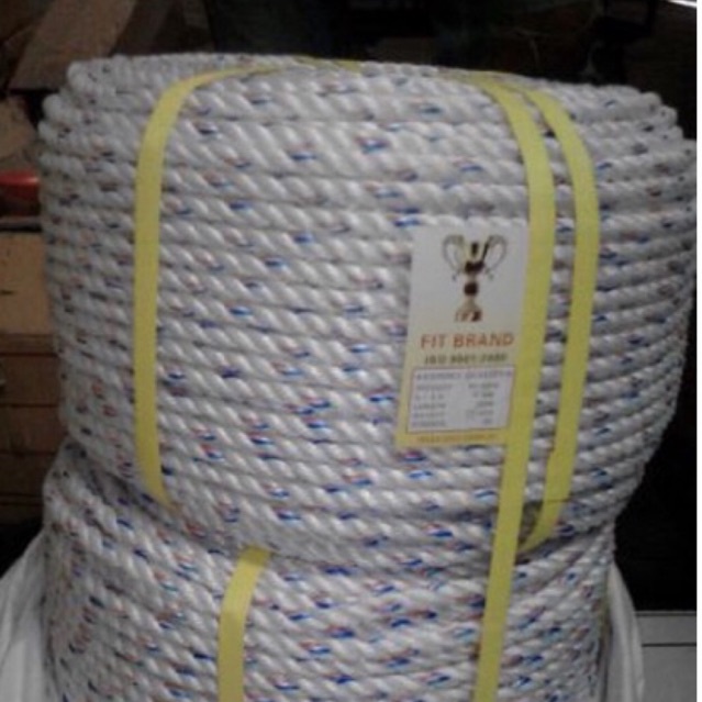 Jual tali nylon putih 12mili // 14.3kg ( HARGA 200meter ) Tali tambang ...