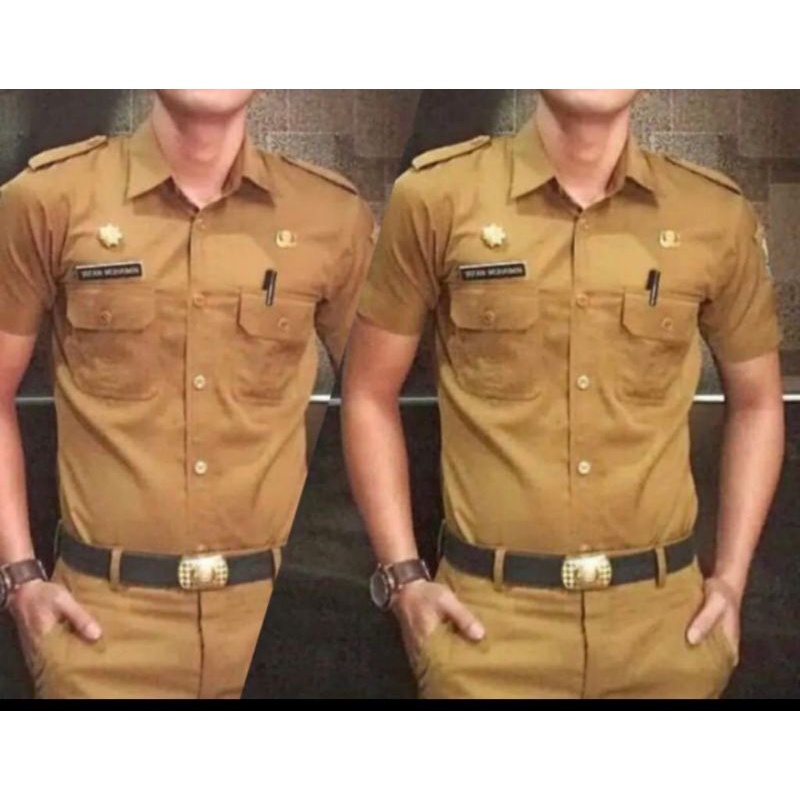 Jual SETELAN SERAGAM PNS KHAKI- BAJU CELANA ASN- SERAGAM PAKAIAN NEGARA ...