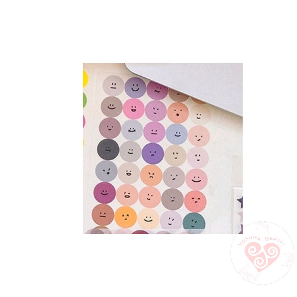 Jual Smiley Face Sticker | Emoji Sticker Deco Jurnal Diary Scrapbook ...