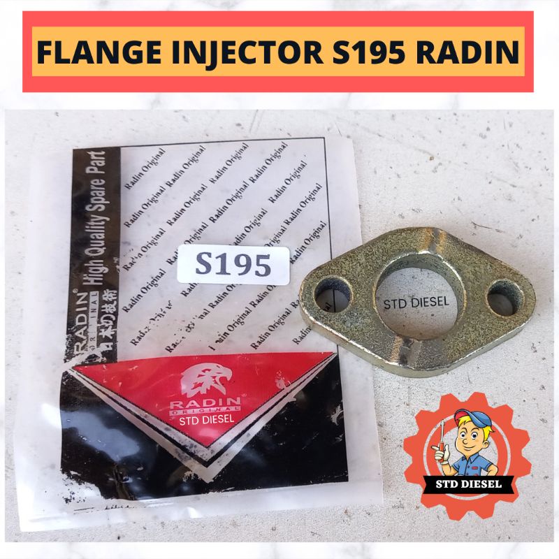 Jual FLANGE INJECTOR R175 R180 R100 EM185 S195 S1100 MERK RADIN PLAT ...