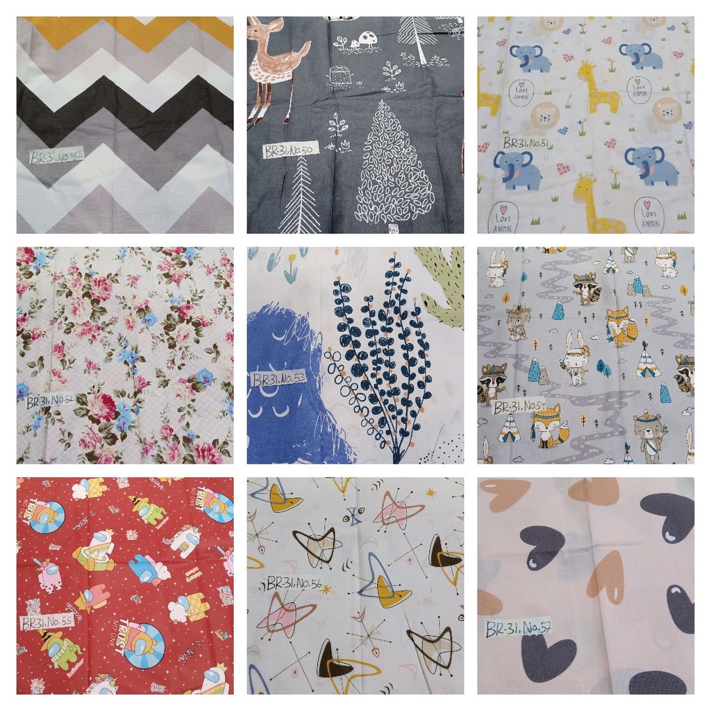 Jual KONICO kain Katun sprei Meteran Motif Anak Tabur Murah SALE ESRA CATRA STAR GROW | Shopee ...