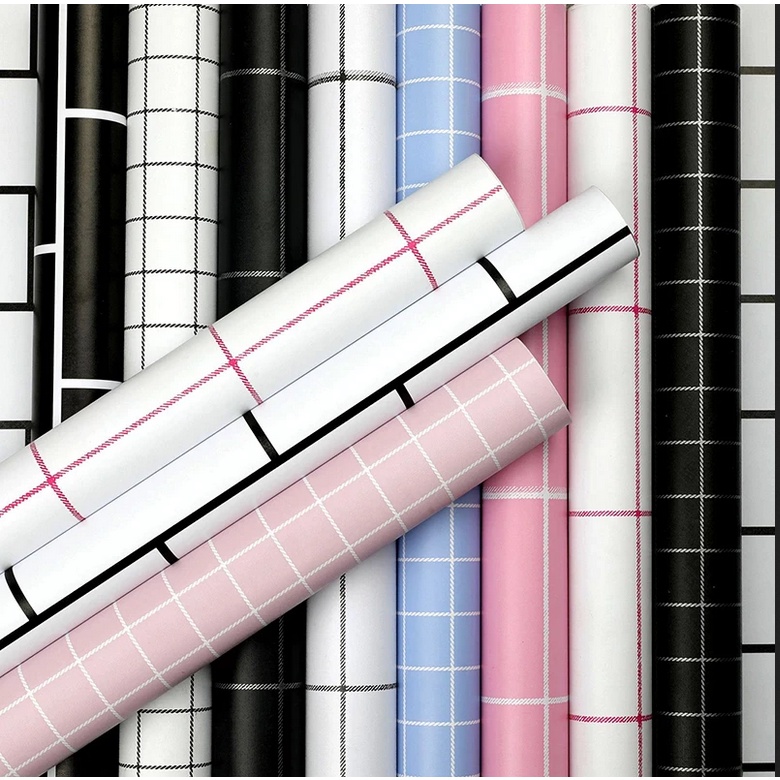 Jual Wallpaper Sticker Dinding Aesthetic Motif Bata Premium Pvc ...