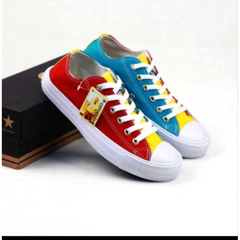 Jual SEPATU CONVERSE KONBINASI MERAH KUNING TOSCA | Shopee Indonesia