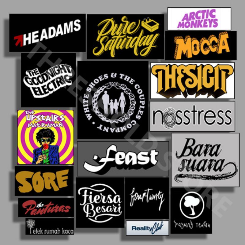 Jual Sticker Band Indie | Sticker Pack | Shopee Indonesia