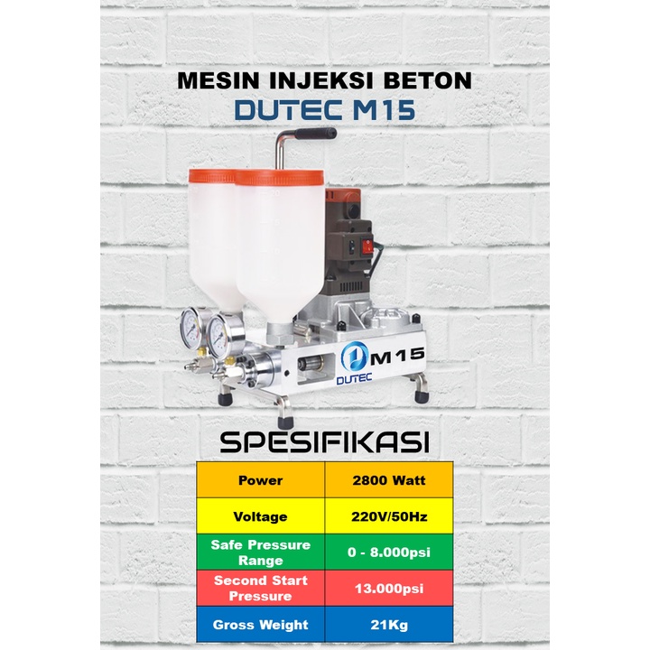 Jual MESIN INJEKSI TABUNG GANDA SEMEN, EPOXY, PU ALAT INJEKSI 2 TABUNG ...