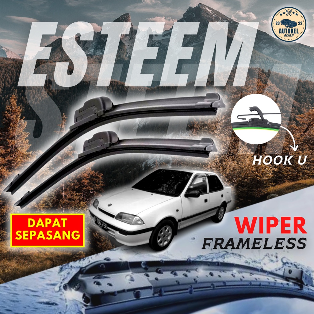 Jual Wiper Frameless Mobil SUZUKI ESTEEM 2 Pcs Atau 1 Pasang Wifer ...
