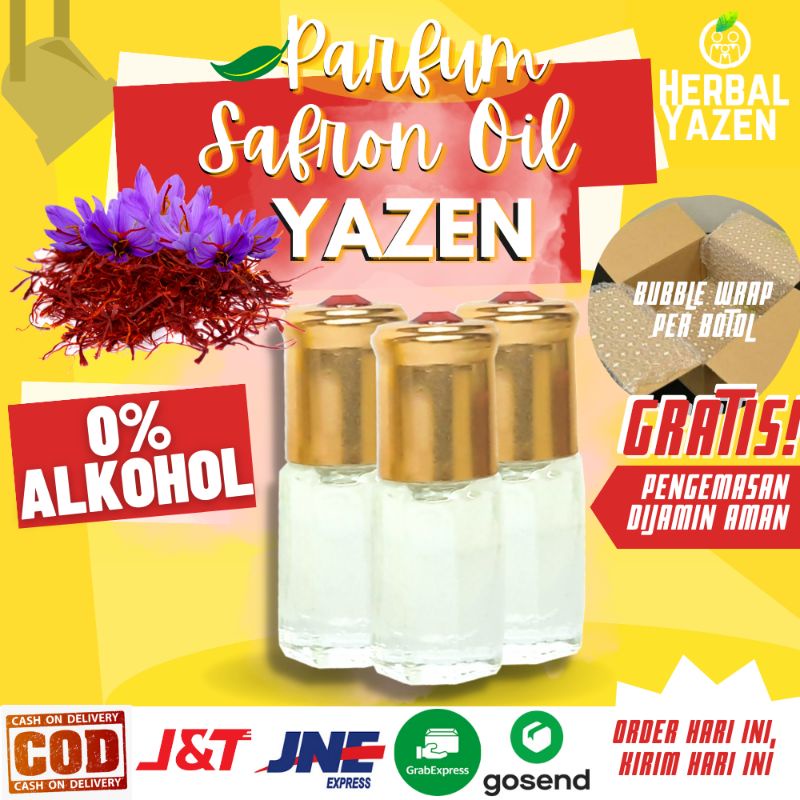 Jual Parfum Aroma SAFRON OIL Original Non Alkohol 3ml 6ml 12ml Parfum ...