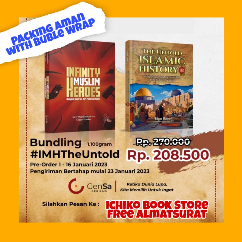 Jual PAKET THE UNTOLD ISLAMIC HISTORY JILID 2 + The Infinity Muslim by ...